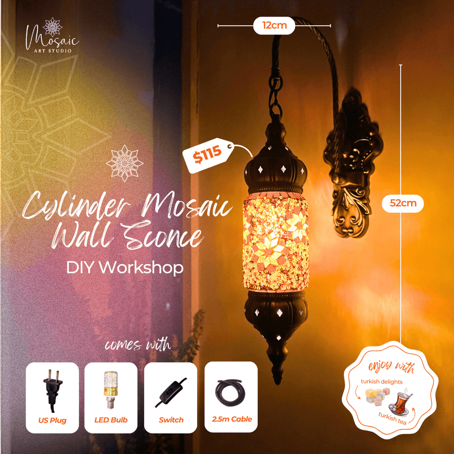 Create Your Own Turkish Mosaic Lamp - DIY Handicraft Workshop | Mosaic ...