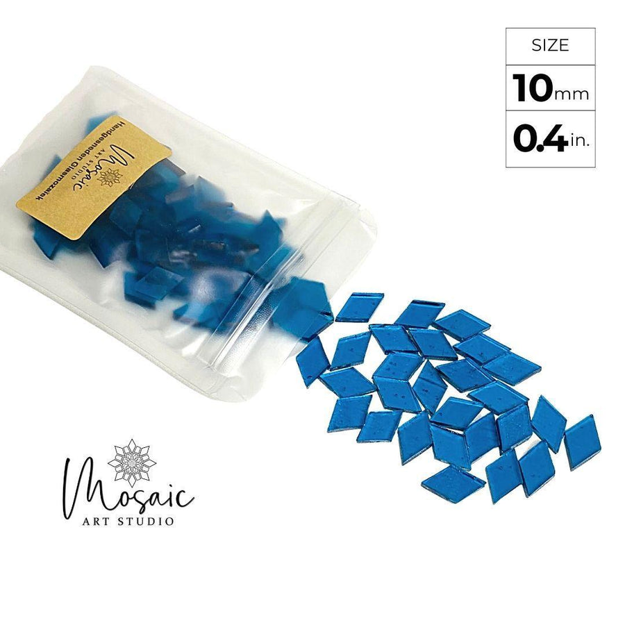 Glowing Diamond-Shaped Mosaics for Creative Projects – Mosaic Art Studio US