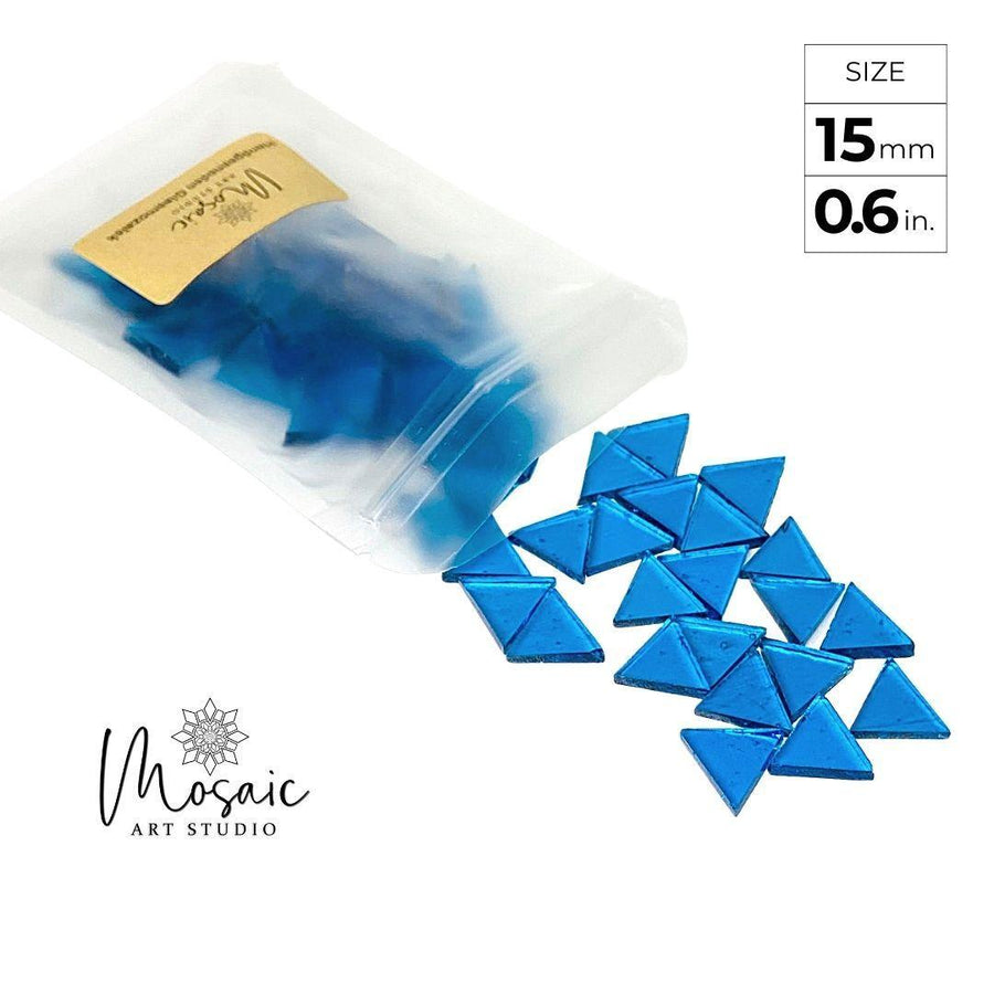 Hand-cut Mosaics - Triangle Shape Mosaic Tiles – Mosaic Art Studio US